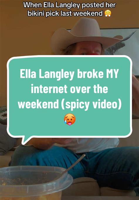 Ella Langleys Bikini Video Breaks The Internet Tiktok