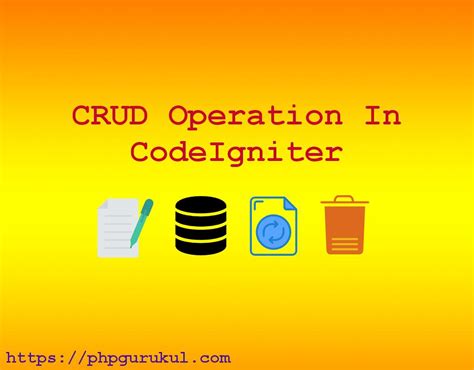Anuj Kumar On Linkedin Crud Operation In Codeigniter Crud Operations With Mysql Tutorial