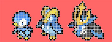 Piplup Pixel Art Pyssla Pokemon Pokemon Bead Crochet Vrogue Co
