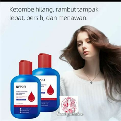 Jual Nippori Selenium Disulfide Shampoo Helps Control Oil And Reduce Dandruff Membantu