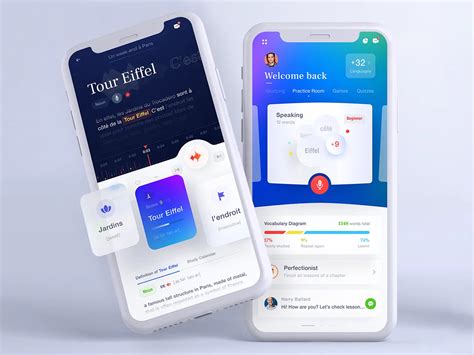 Language Learning App Mobile Application Design Concept Ramotion Agency