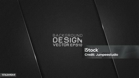 벡터 디자인 트렌디 하고 기술 개념 어두운 배경에 탄소 섬유 질감과 복사 공간에 의해 어두운 프레임 테두리 차원 추상 미래 기술