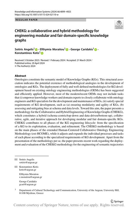 pdf chekg a collaborative and hybrid methodology for engineering modular and fair domain