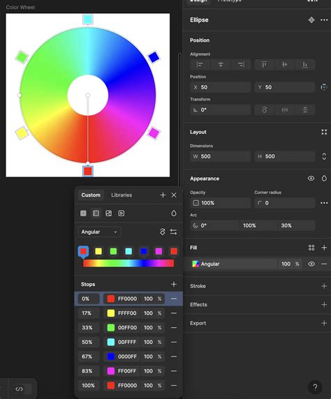 Gradient Color Wheel Not Rendering Correctly In Svg Export Figma Forum