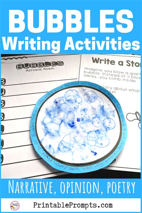 Bubble Writing Elementary Writing Activities Summer School Fun Elementary Writing