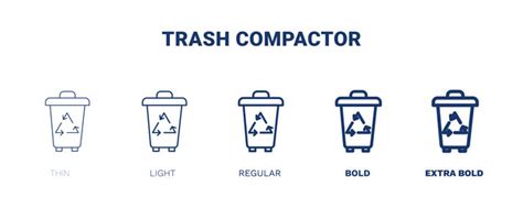 Trash Compactor Icon Filled Compactor Icon Vector Image
