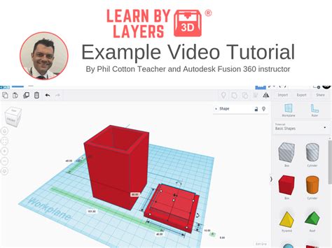 Sample Tinkercad Video Tutorial Learnbylayers
