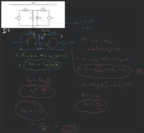 Fig Use Mesh Current Method Determine Ix In The Circuit Shown In F