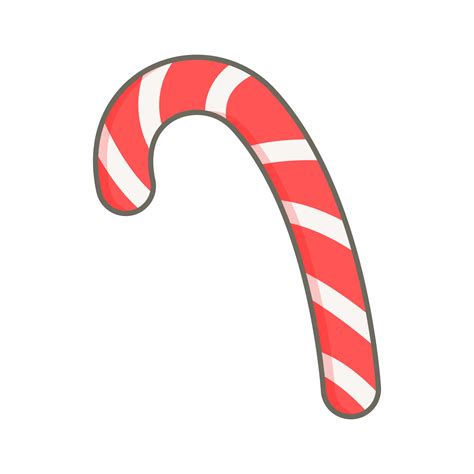 Candy Cane Christmas Mint Candy Red Isolated Lollipop Peppermint