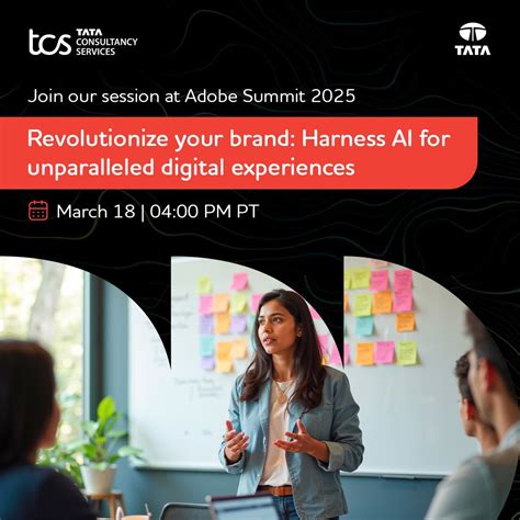 S719 Adobesummit Ai Digitalexperience Adobesummit2025 Tcs Ai And Advanced Tech