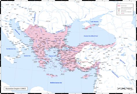 The Byzantine Empire In Maps A Turbulent History Byzantine World
