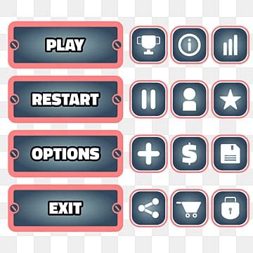 Game Button D Images Hd Pink Game Button Icon D And D Setting Buttons For Ui Game Icons