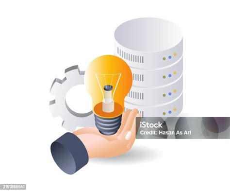 데이터베이스 서버 유지 관리 기술 인포 그래픽 3d 그림 평면 아이소 메트릭 제공에 대한 아이디어 관리자에 대한 스톡 벡터 아트 및 기타 이미지 Istock