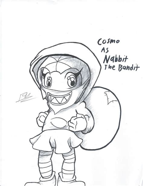 Nabbit From Mario Coloring Pages Coloring Pages