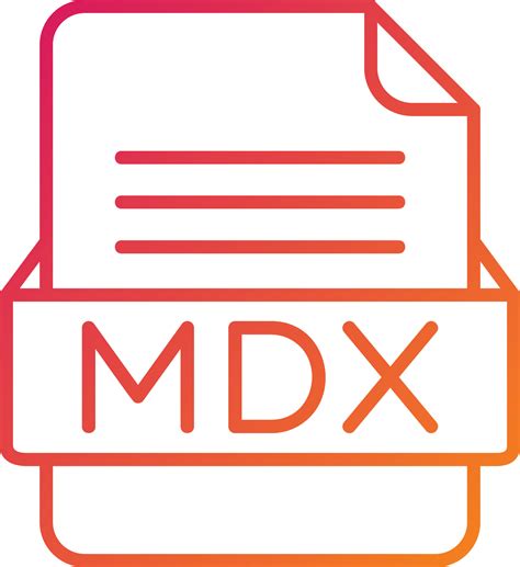 mdx file format icon 29149292 vector art at vecteezy