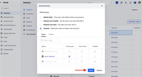 How To Set Field Permission Salesmate