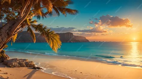 A Serene 4k Wallpaper Capturing The Beauty Of A Secluded Beach At