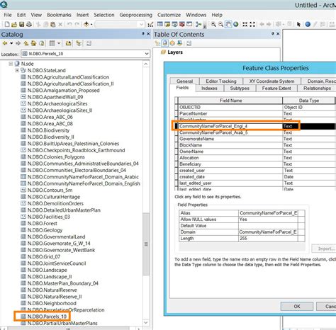 Solved Field Name Length Of The Enterprise Geodatabase Ta Esri