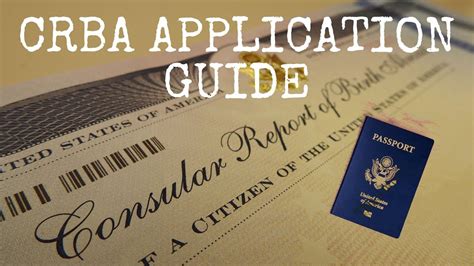 Crba Application Guide Youtube