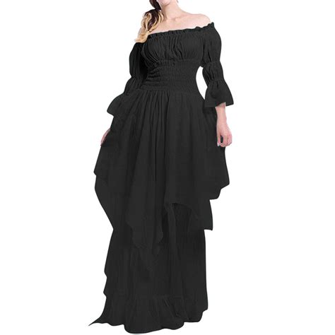 Summer Dresses For Women 2024 Plus Size High Low Dress Puff Sleeve Off Shoulder Ruffle Dress