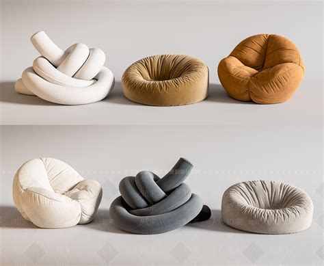 现代懒人沙发su模型下载【id1136928320】知末su模型网