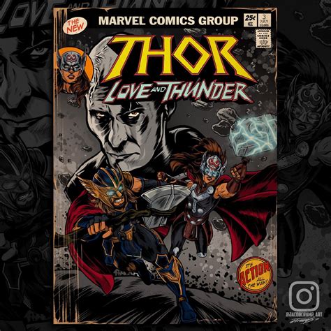 Thor Love And Thunder Comicbook Cover Rmarvel