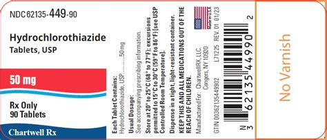 Dailymed Hydrochlorothiazide Tablet