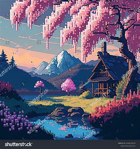 Explore The Best Landscapepixelart Art Pixel Art Landscapes Ufexjl