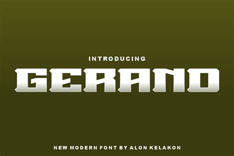 Gerand Font By Alonkelakon · Creative Fabrica