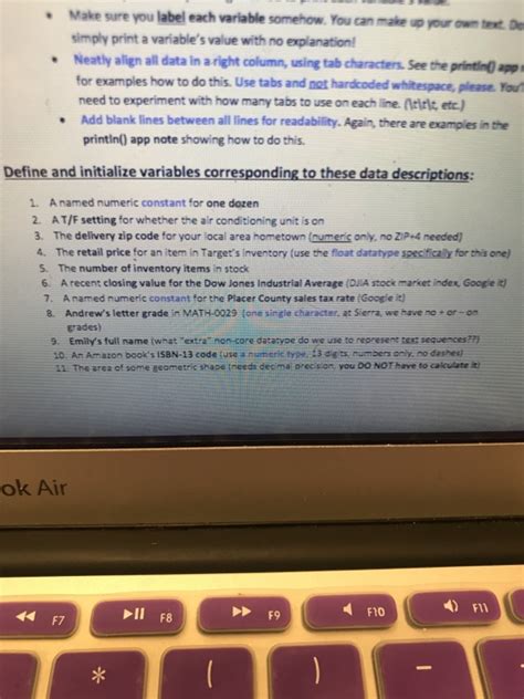 Solved Problem Summary Create New Java Variables Or