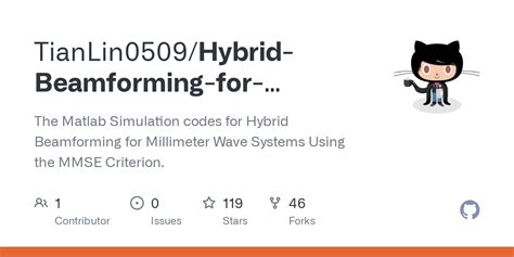 github tianlin0509 hybrid beamforming for millimeter wave systems