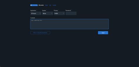 Microbin Self Hosted Pastebin For Simplifying Sharing