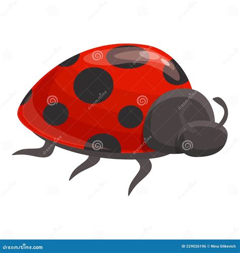 Beetle Bug Icon Cartoon Vector Ladybug Insect Stock Vector Illustration Of Lady Funny 229026196