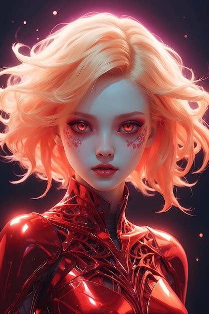 Premium Photo Ghastly Glam Meticulously Crafted Painting Of A Bad And