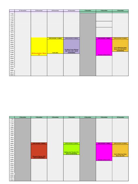 Cinema Akil Programming Schedule Nov Dec 23 Pdf