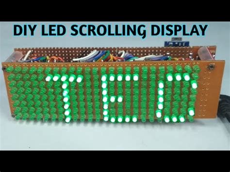 Diy Scrolling Text Led Display YouTube