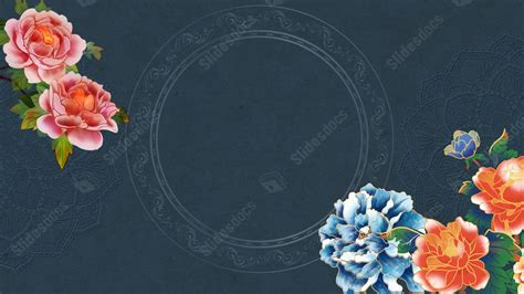 Ppt深色中國風背景素材免費下載 Slidesdocs