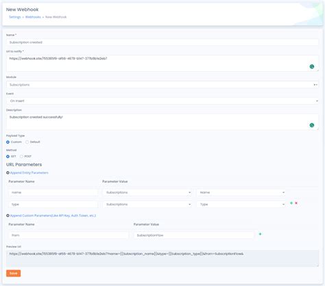 Configuring Webhooks Subscriptionflow