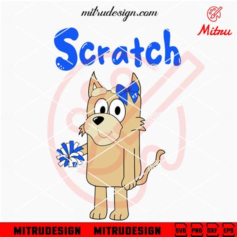 Bluey Scratch Wildcat Mascot Cheerleader Svg Kentucky Wildcats Girl Svg Png Dxf Eps
