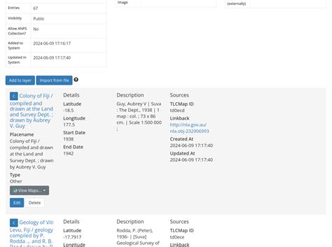 create a layer in the gazetteer of historical australian placenames