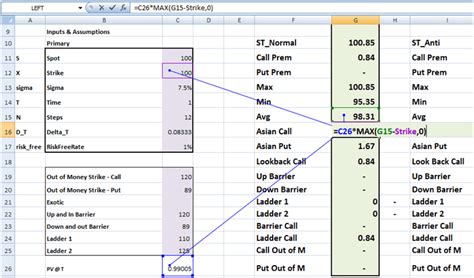 Option Pricing Exotic Options Pricing Asian Look Backs Barriers Chooser Options Using