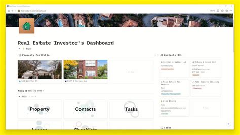 Video Notion Templates On Linkedin Notion Notiontemplate Realestateinvestordashboard