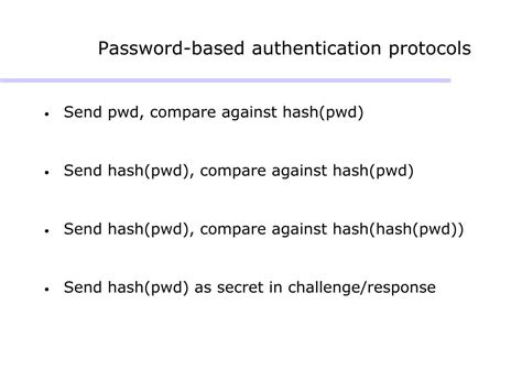 Ppt Lecture 4 Authentication Powerpoint Presentation Free Download