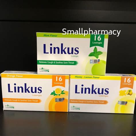 Herbion Herbal Linkus Lozenges 16s Honey Lemon Orange Mint