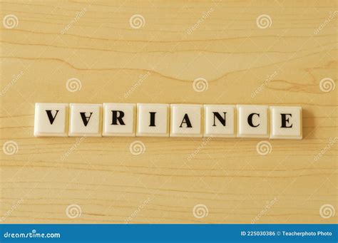 Variance Word Concept On Cubes Stock Image 148132759