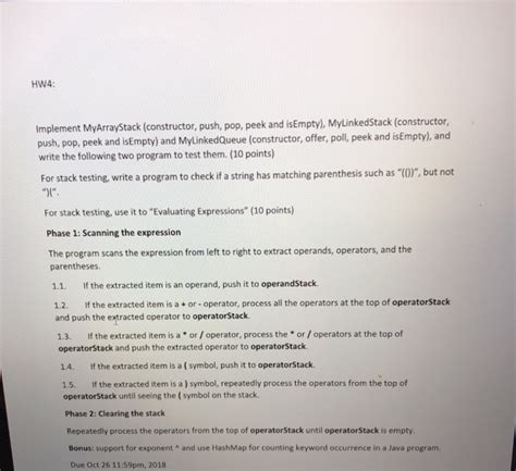 Solved Hw4 Implement Myarraystack Constructor Push Pop