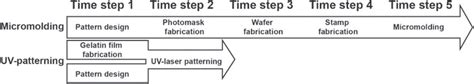Workflow And Timeline Of Uv Patterning Approach Compared To Traditional Download Scientific