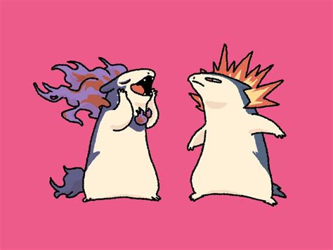 Typhlosion And Hisuian Typhlosion Pokemon Drawn By 00tamakichi Danbooru