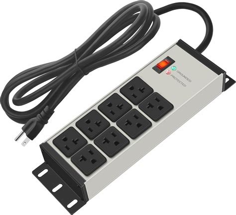 Cccei Heavy Duty Power Strip Surge Protector 20 Amp Switch