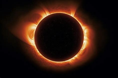 Premium AI Image Total Solar Eclipse Ai Generative